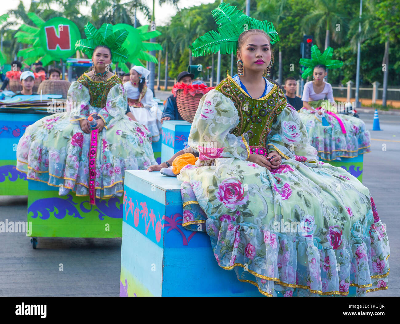Participants in the Aliwan fiesta in Manila Philippines Stock Photo - Alamy