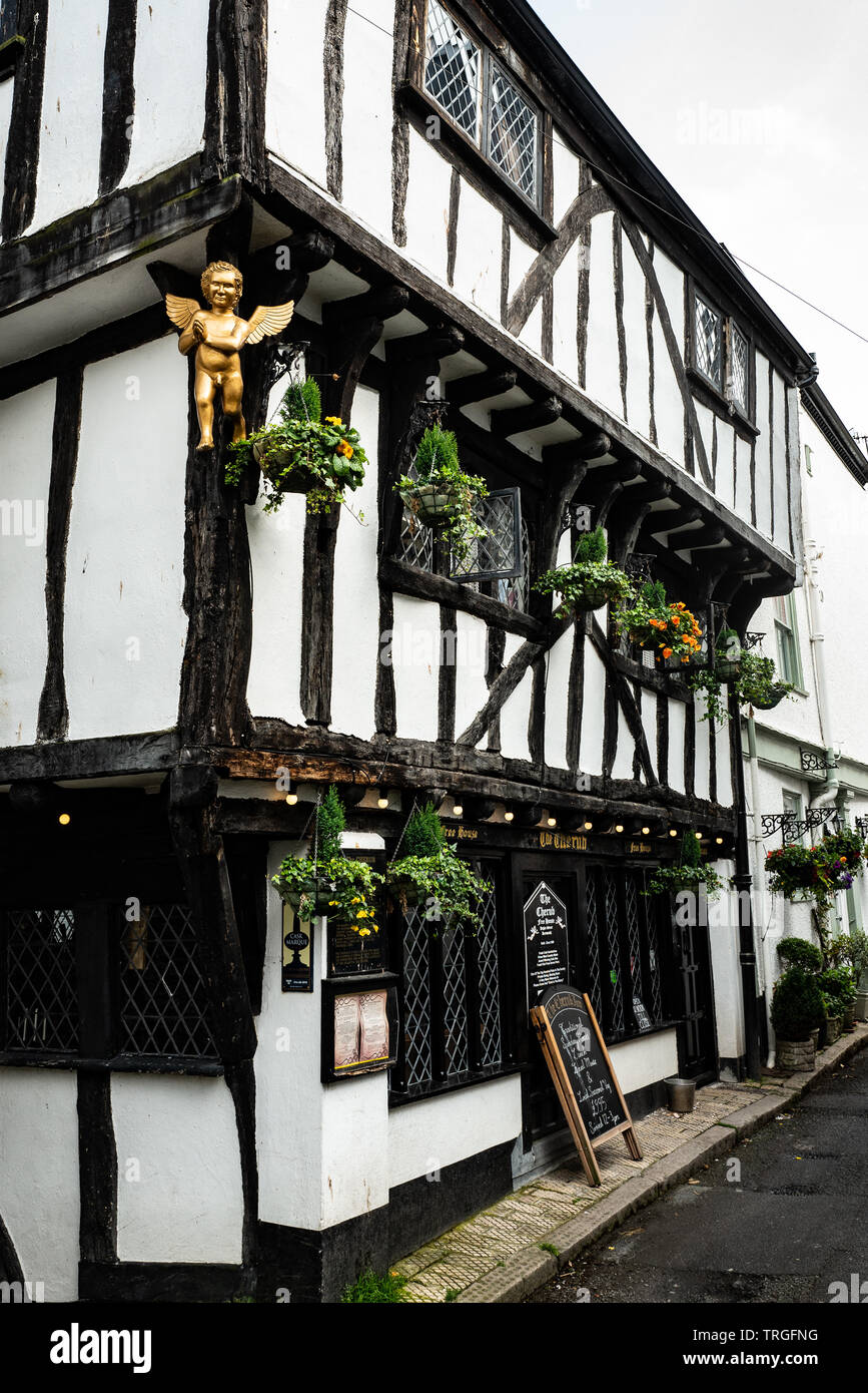 The Cherub Inn 1380 Dartmouth Oldest building Stock Photo - Alamy