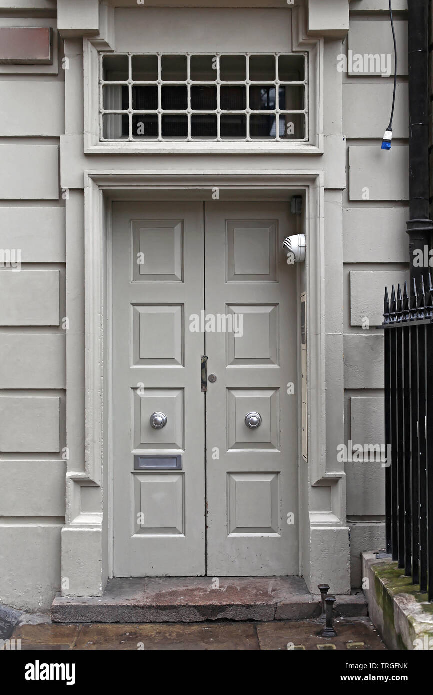 Big Double Doors Building Entrance in London Stock Photo - Alamy