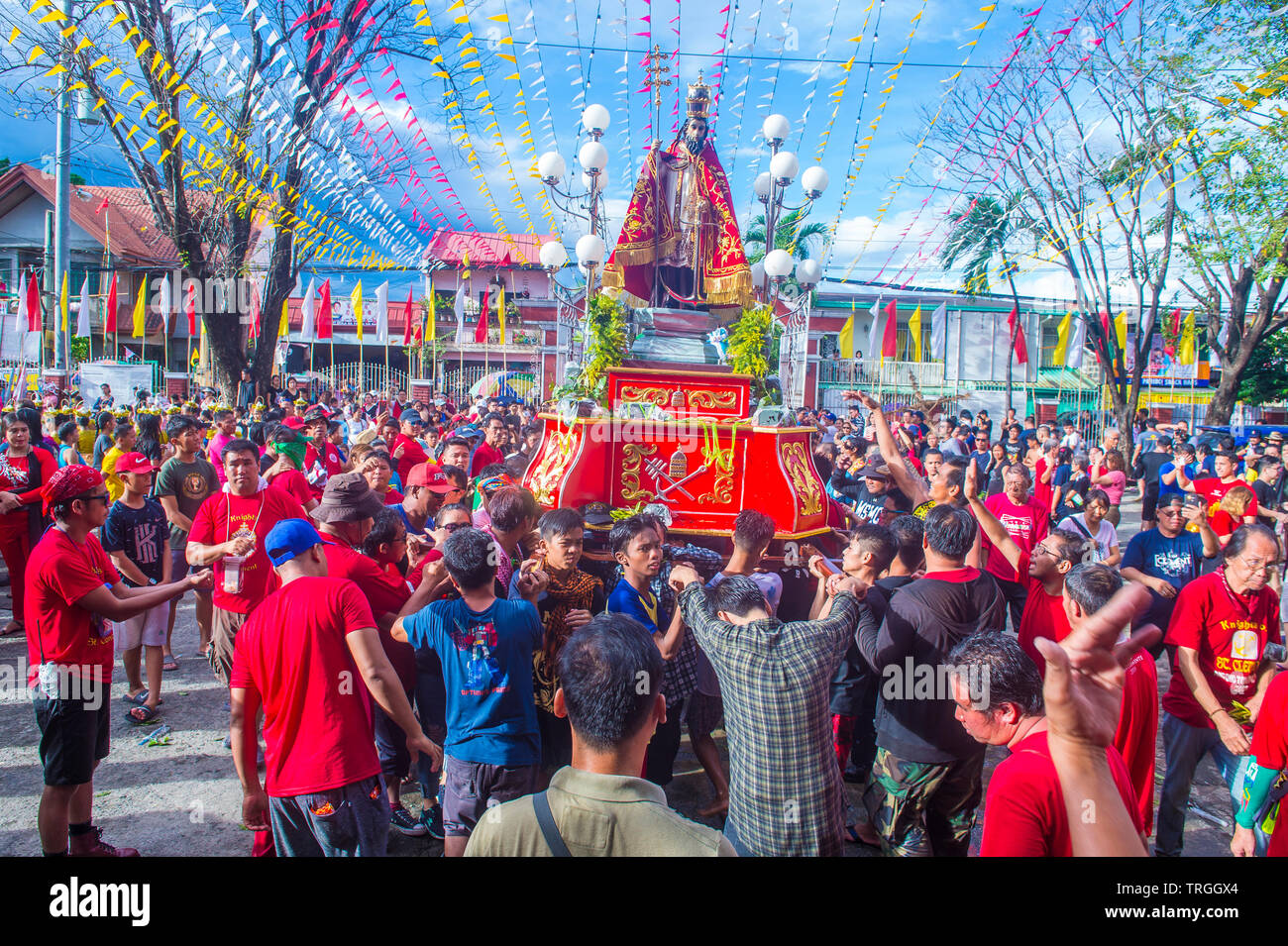 Participants in the Higantes festival in Angono Philippines Stock Photo ...