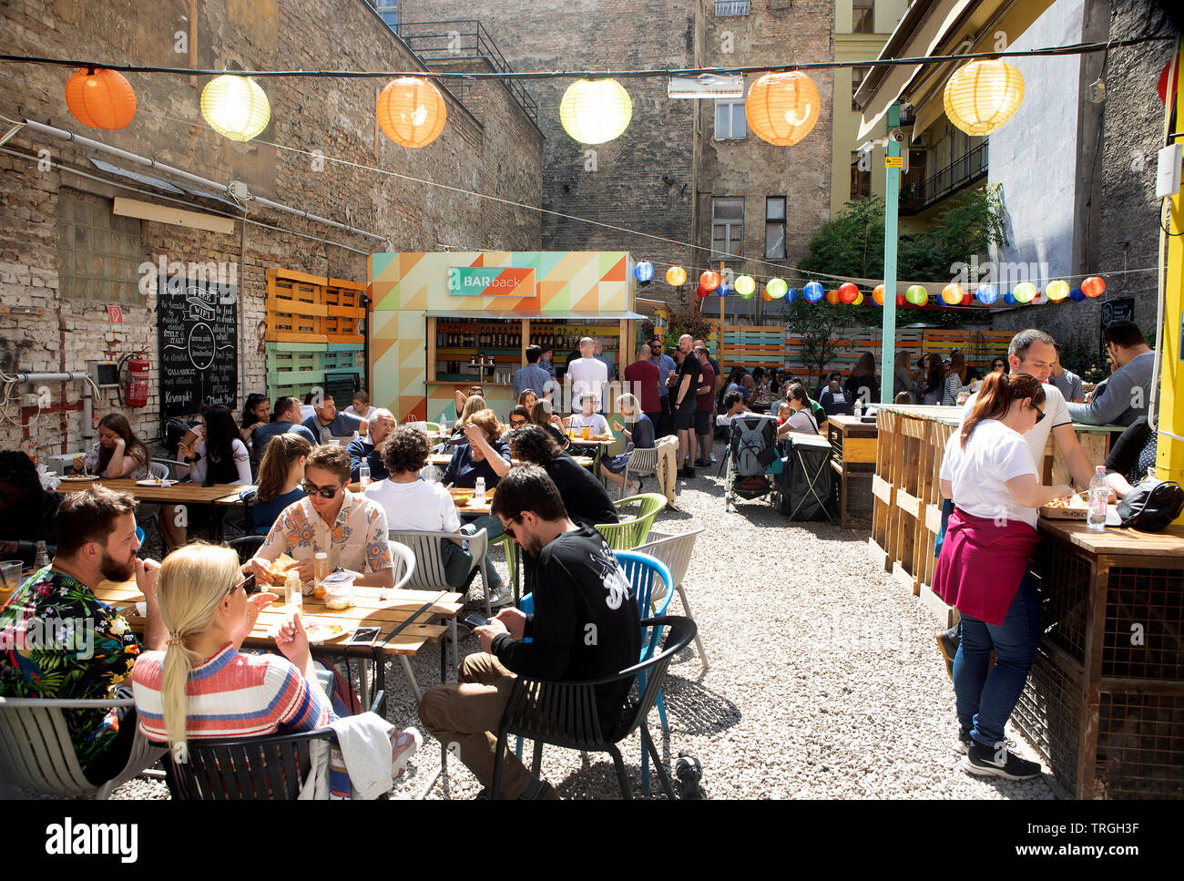 Budapest,Hungary: Karavan street food Stock Photo - Alamy