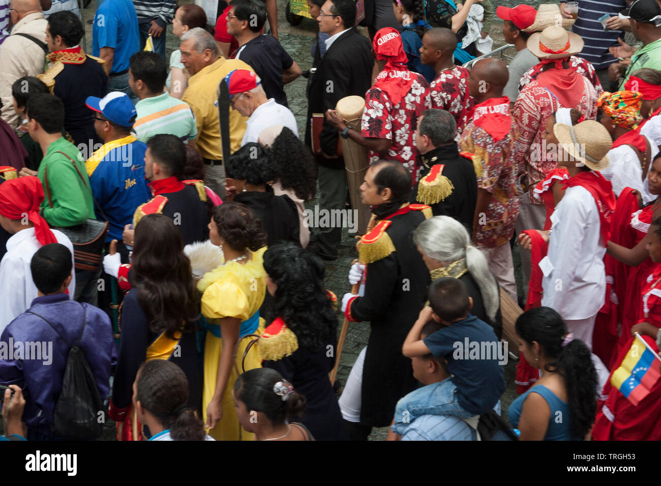 Caracas,Venezuela. People walking through the streets of the Colonial ...