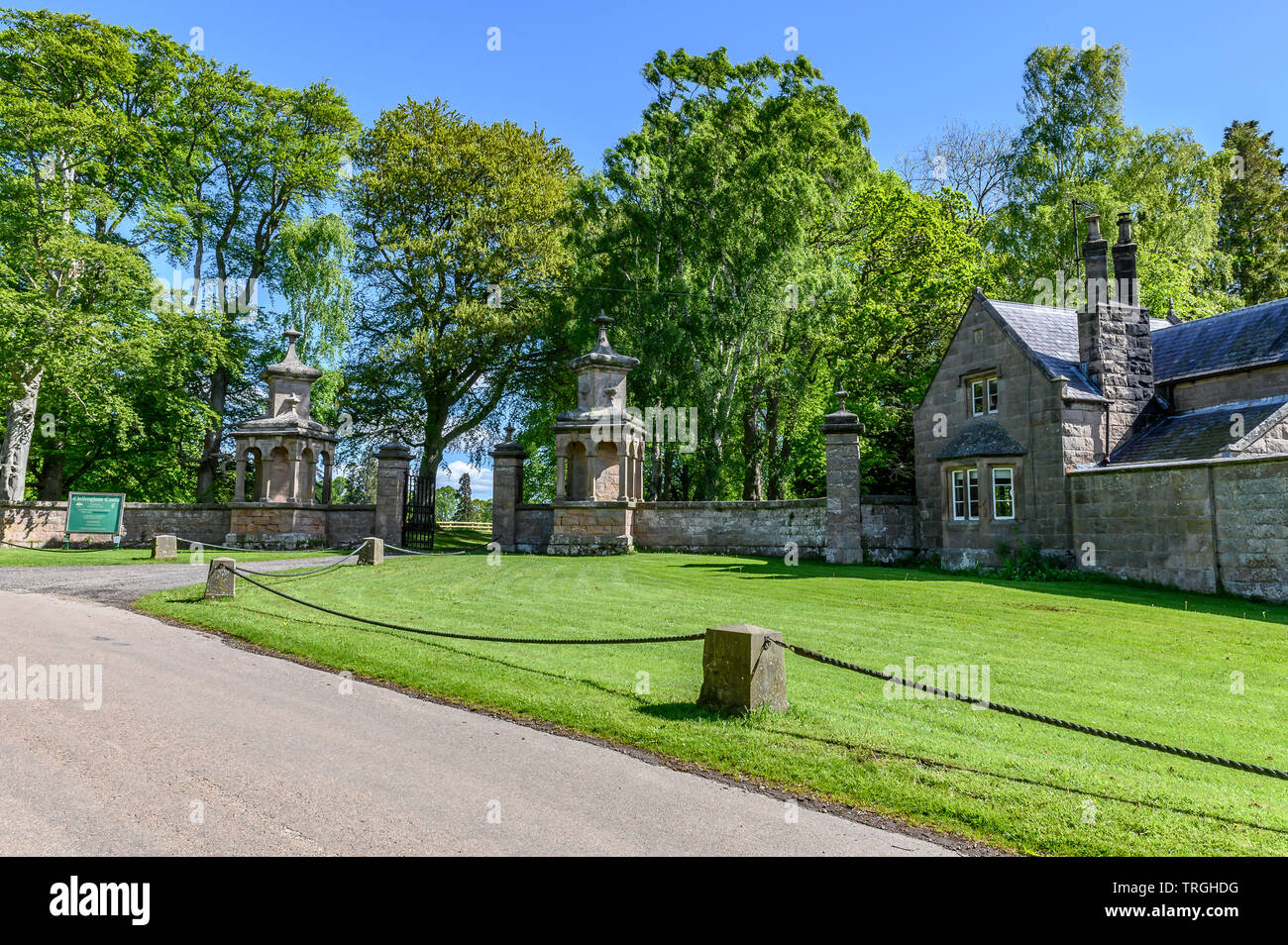 Entrances to Chillingham Castle, Northumberland, UK Stock Photo - Alamy