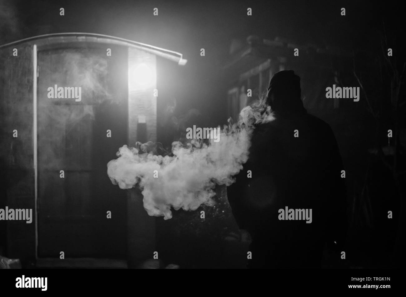 Scary steam Black and White Stock Photos & Images - Alamy