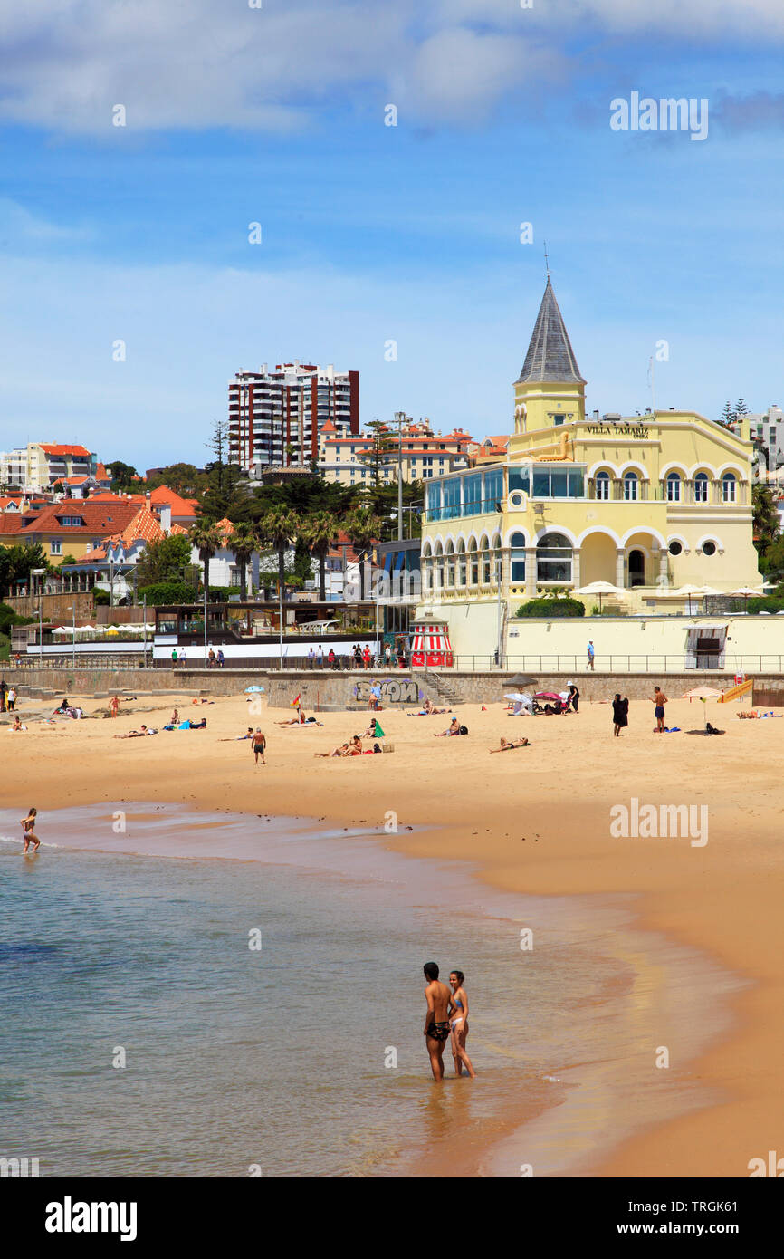 Portugal, Estoril, Praia do Tamariz, beach Stock Photo - Alamy