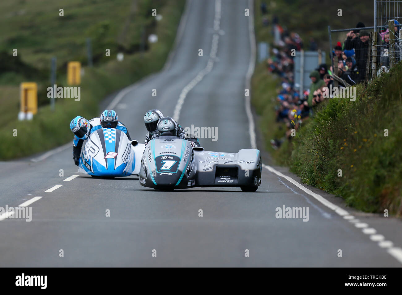 John Holden & Lee Cain in action in the Locate.im Formula Two Sidecar ...