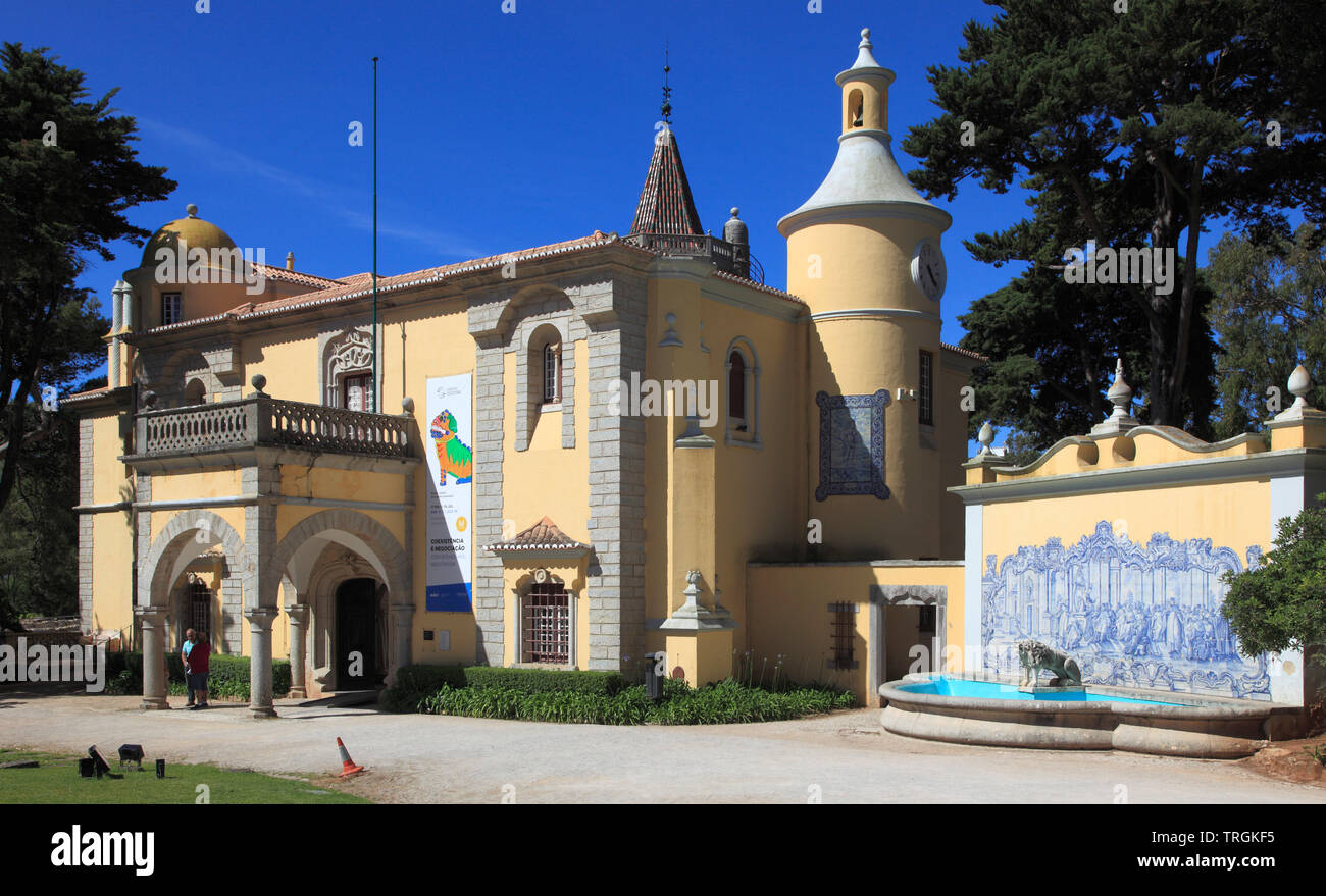 Portugal, Cascais, Condes de Castro Guimaraes Museum Stock Photo - Alamy