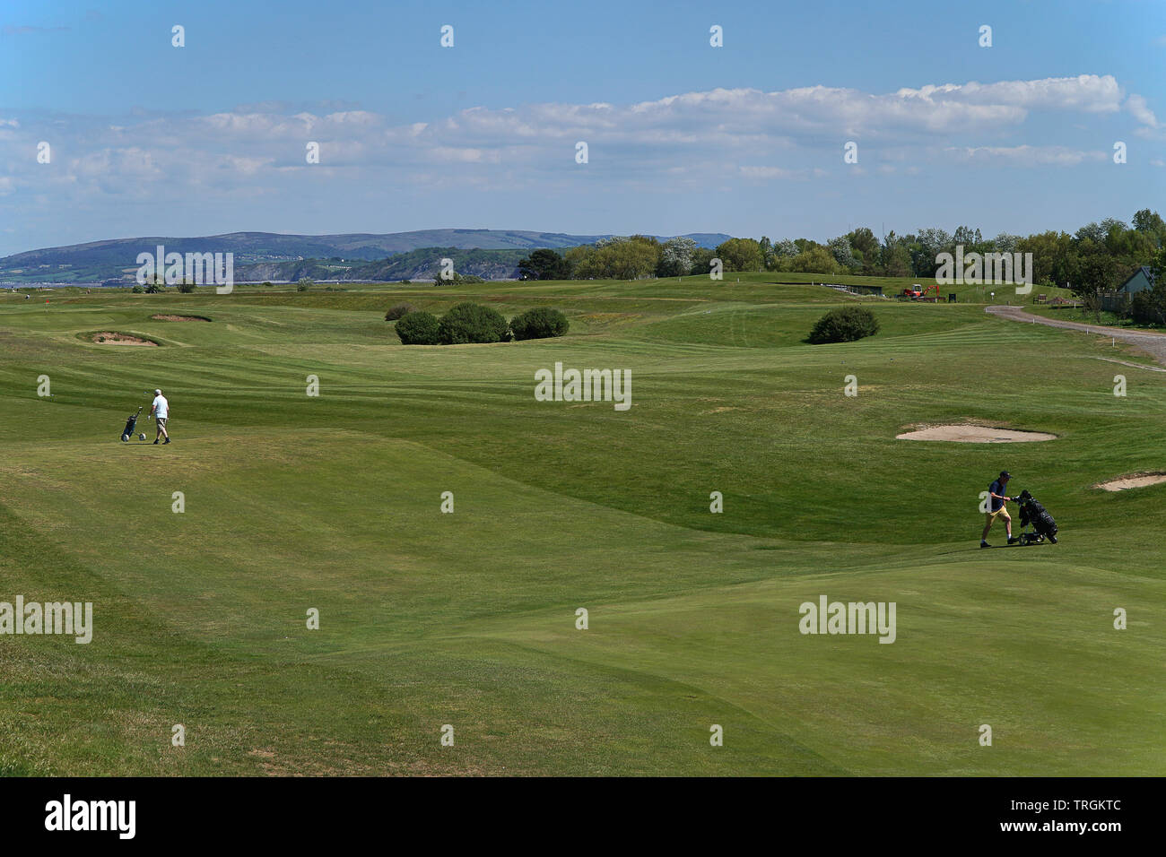 A golf course in beautiful countryside in the UK Stock Photo - Alamy