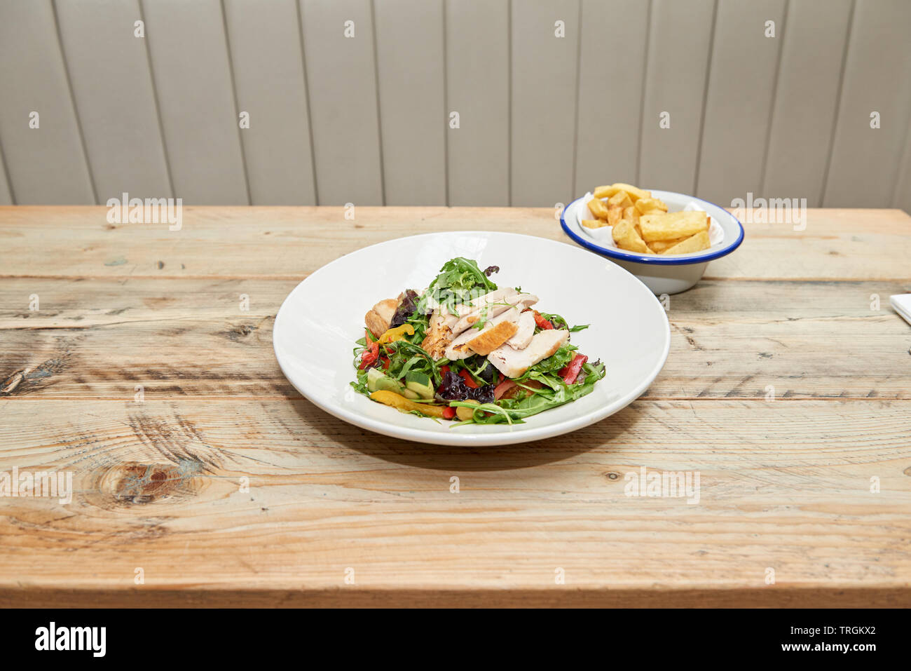 Chicken caesar salad Stock Photo - Alamy