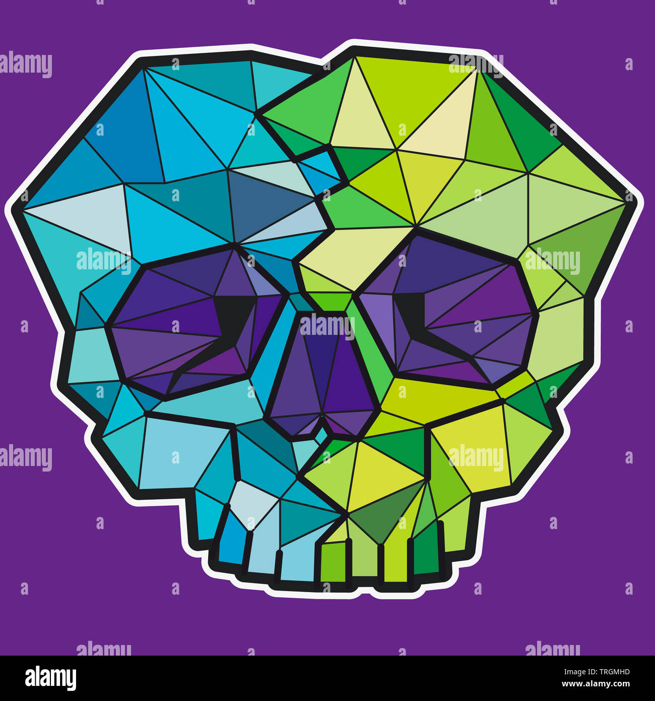 Skull sticker hi-res stock photography and images - Alamy