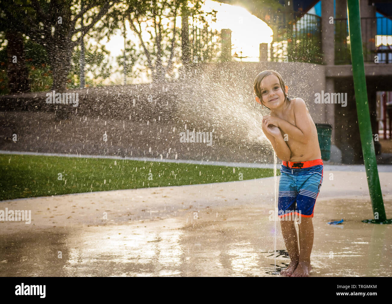 Kids in swimsuits hi-res stock photography and images - Alamy