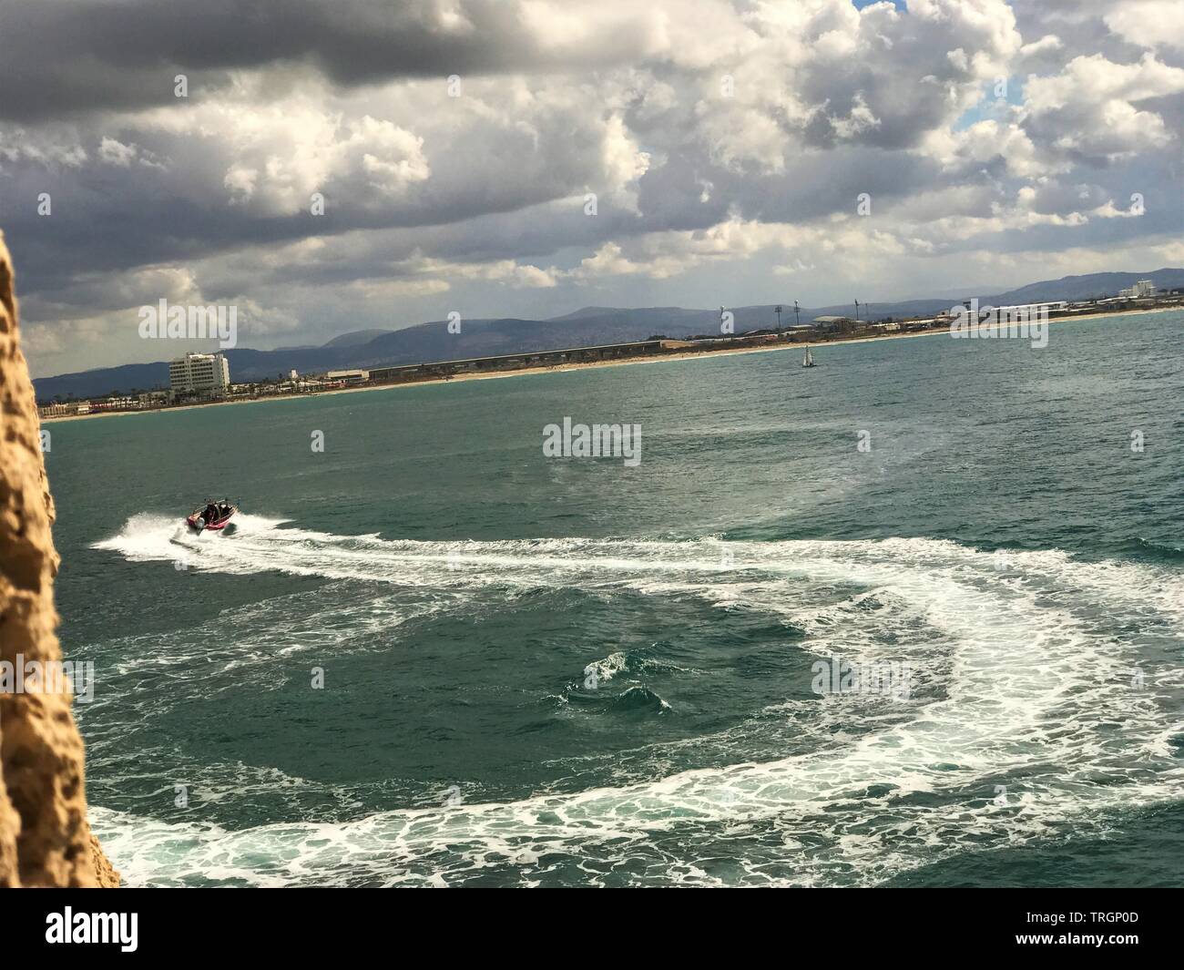 the ancient marina of akko in northern Israel Stock Photo - Alamy