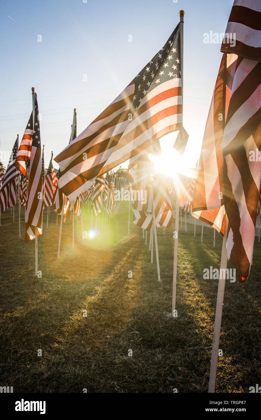 The healing fields at Tempe Town Lake, memorial Stock Photo - Alamy