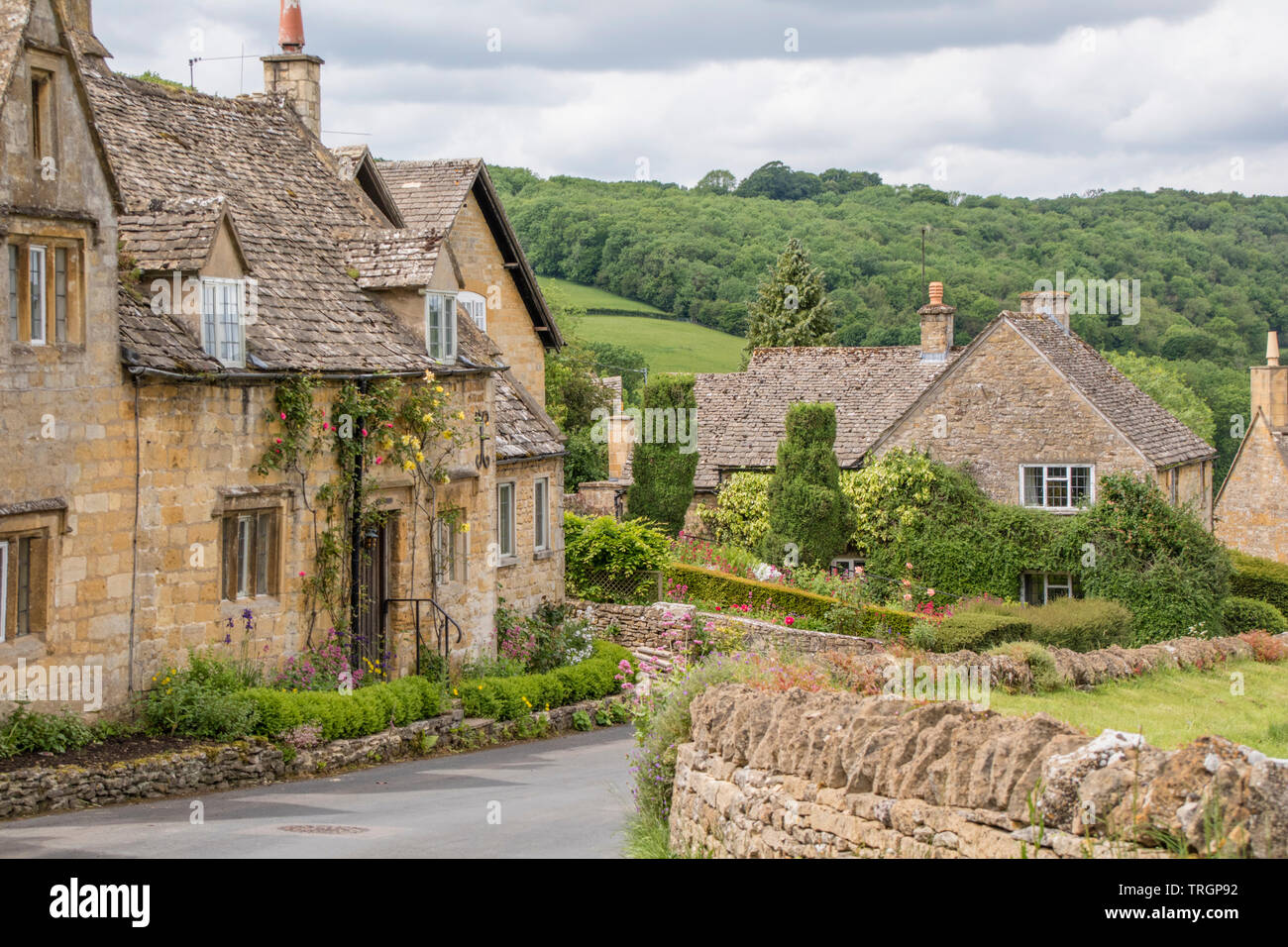 The Cotswold village of Snowshill, Worcestershire, England, UK Stock ...