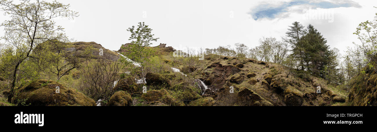 Panoramic view to the waterfall hi-res stock photography and images - Alamy