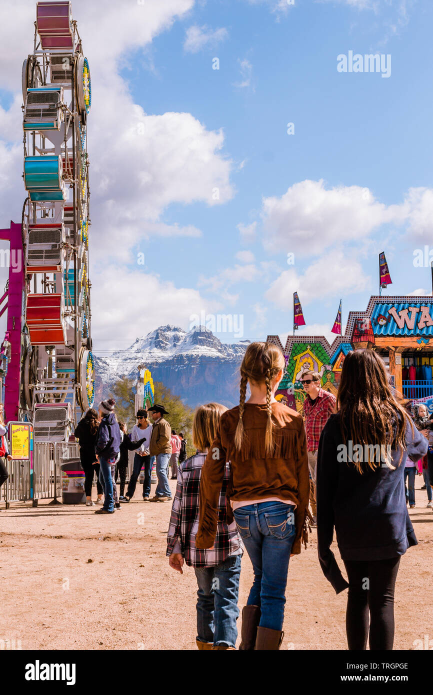 Carnival in the Desert Family Fun Stock Photo - Alamy