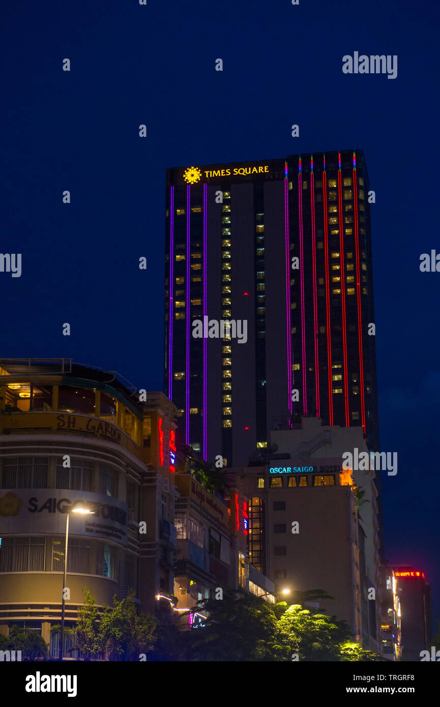 The Saigon Times Square tower in Ho Chi Minh Vietnam Stock Photo - Alamy