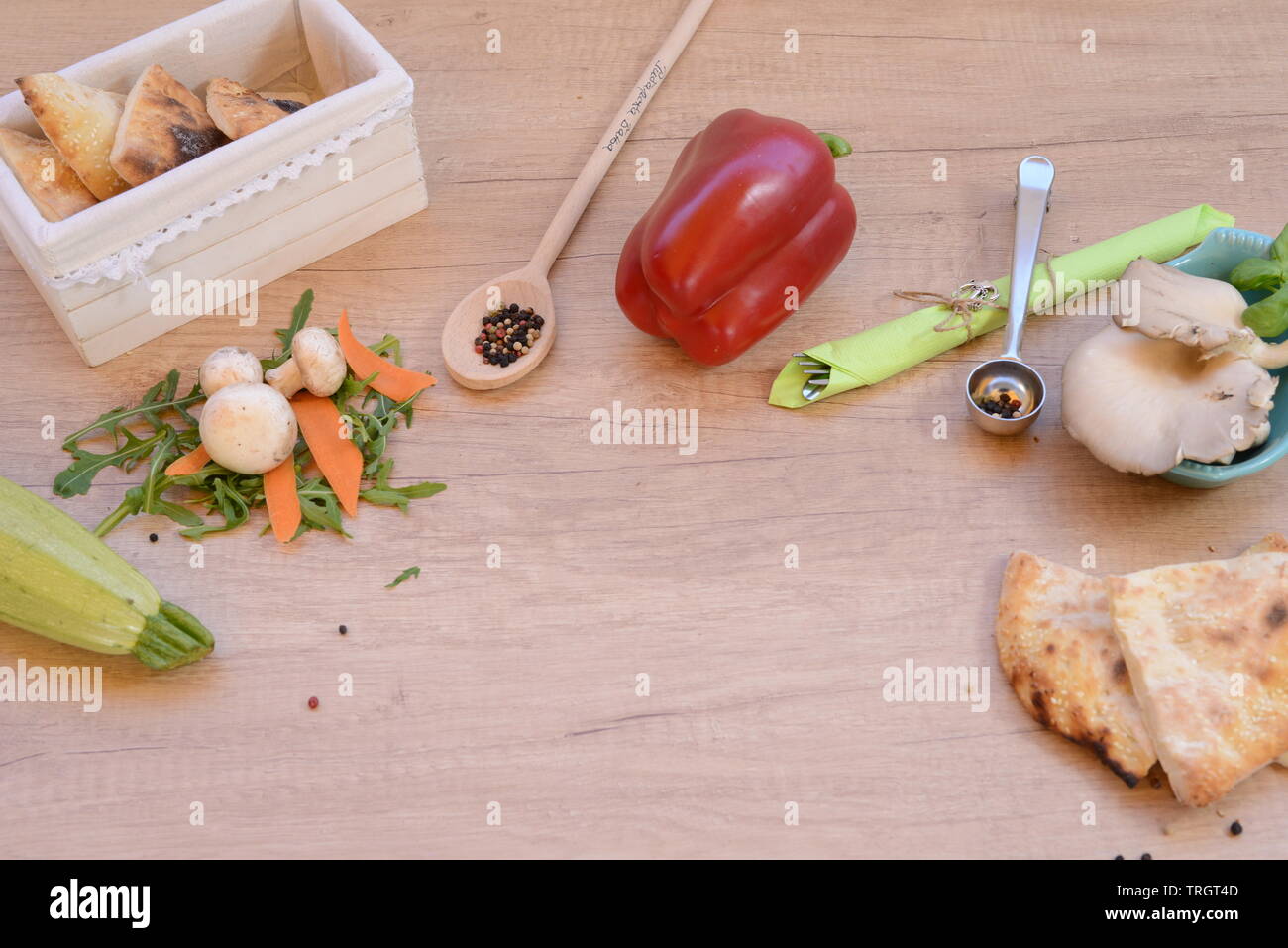 Preparing to cook at a restaurant Stock Photo - Alamy