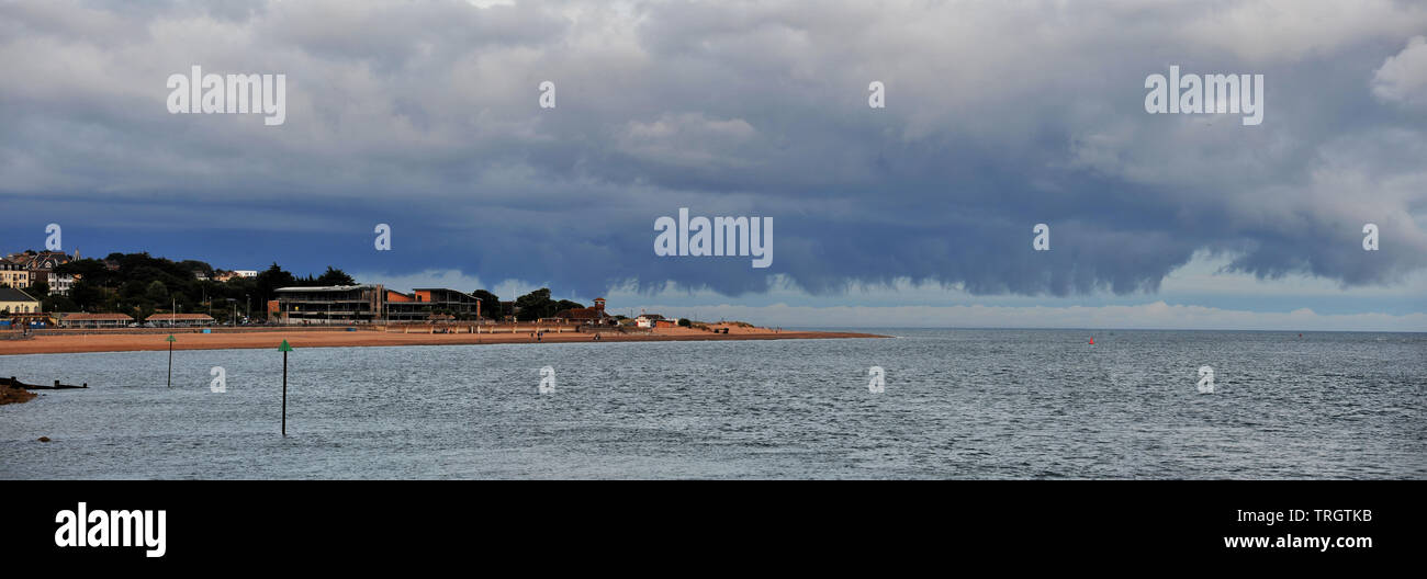 A Panoramic of Exmouth seafront A port town, civil parish and seaside ...