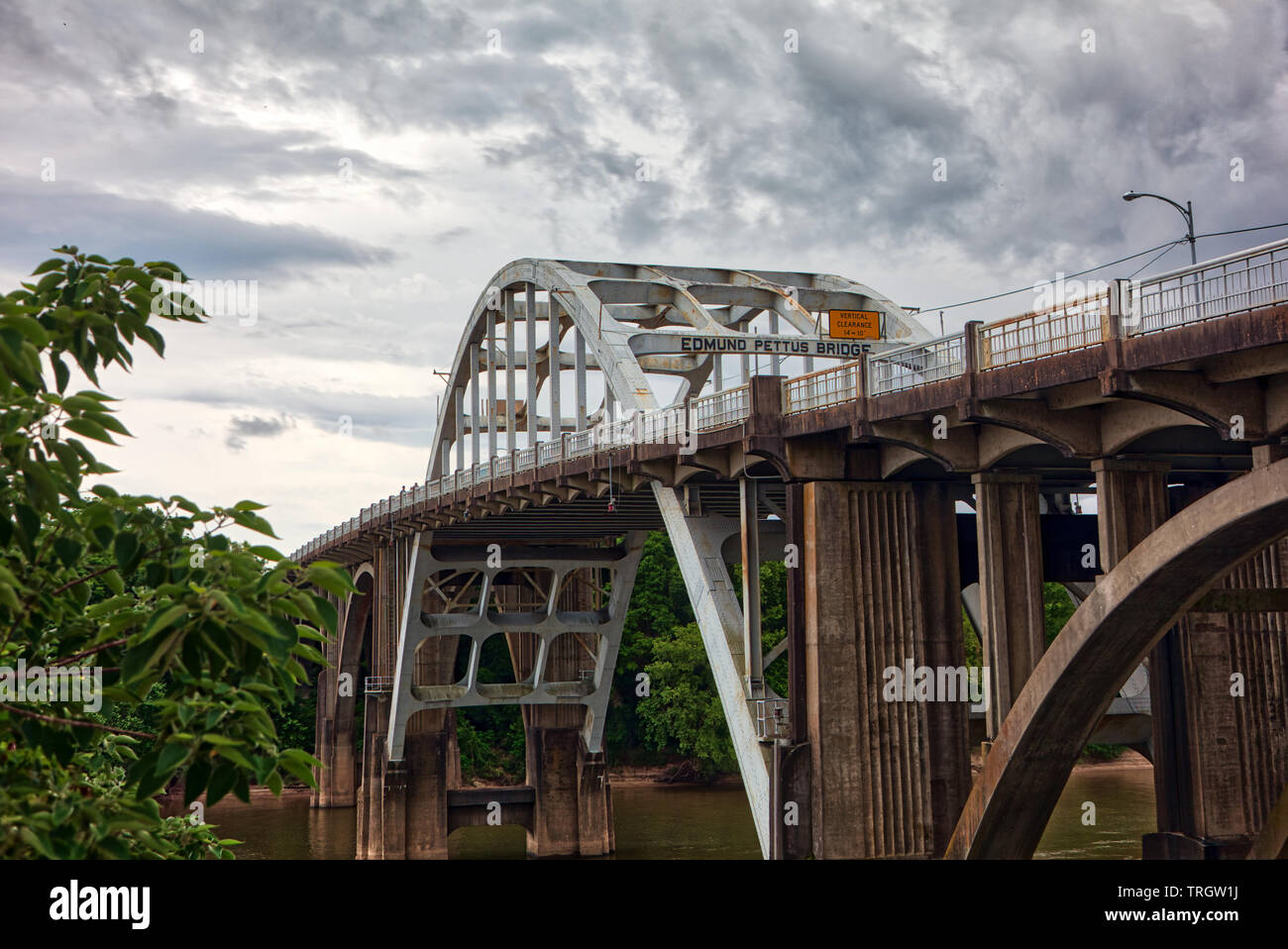 Edmund Pettus Bridge in Salem Alabama, site of Bloody Sunday Stock ...