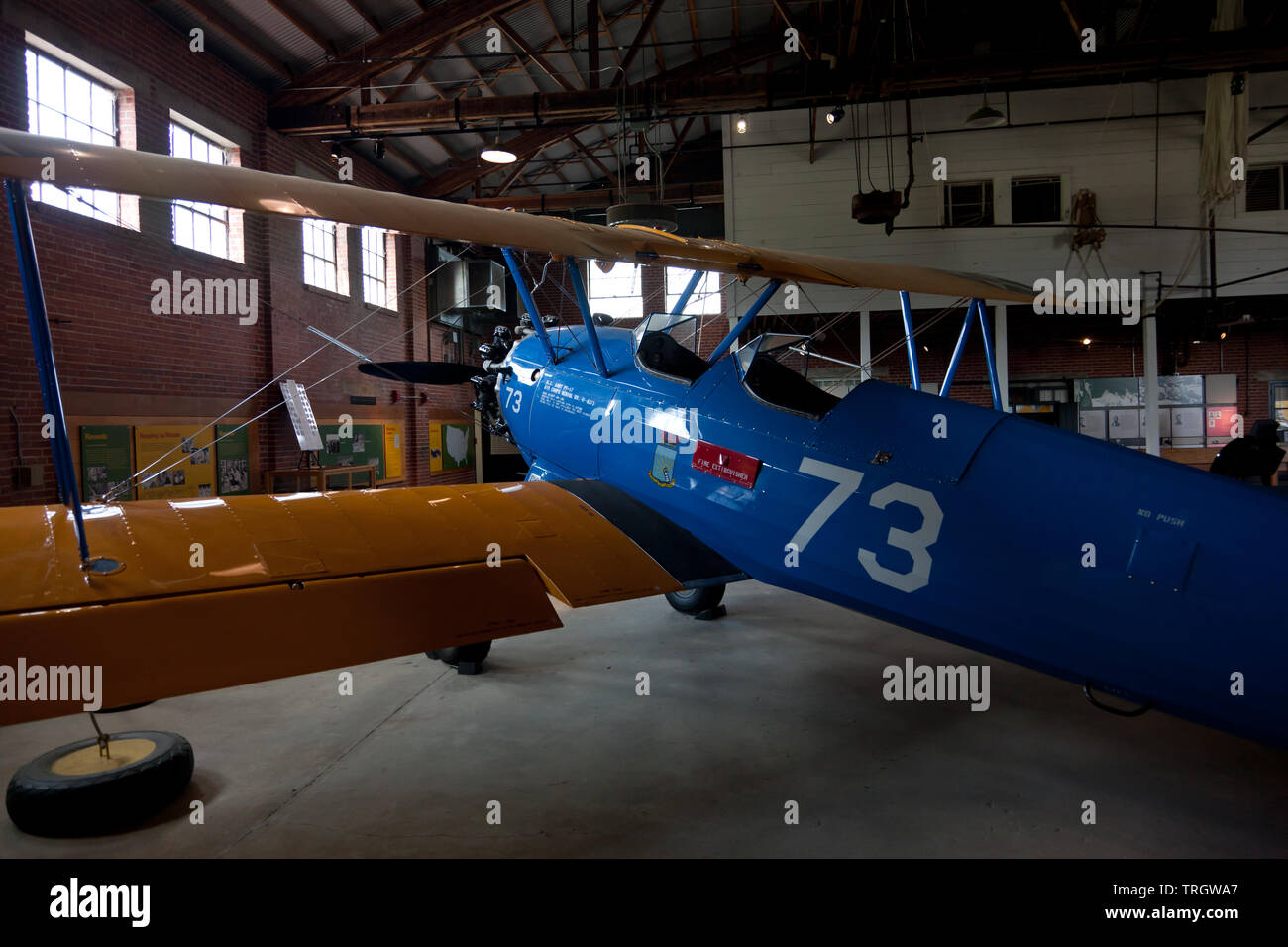 Biplane at the Tuskegee Airmen National Historic Site in Alabama Stock ...