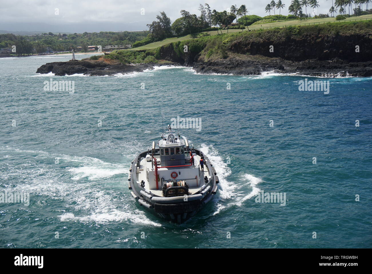 Tugboats work the ports of Hawaii Stock Photo - Alamy