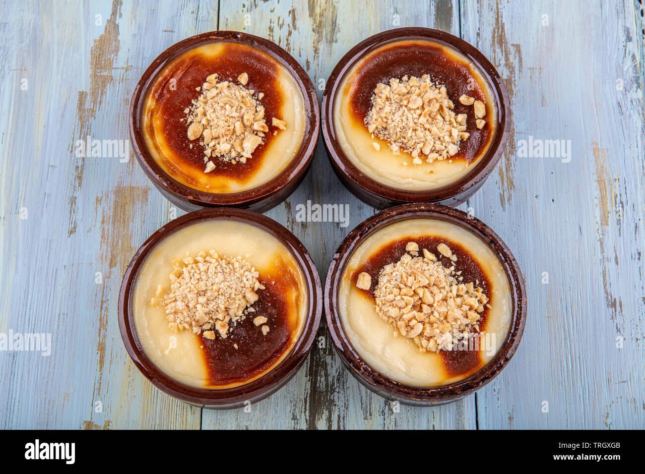 Turkish sweet rice pudding sutlac Stock Photo - Alamy
