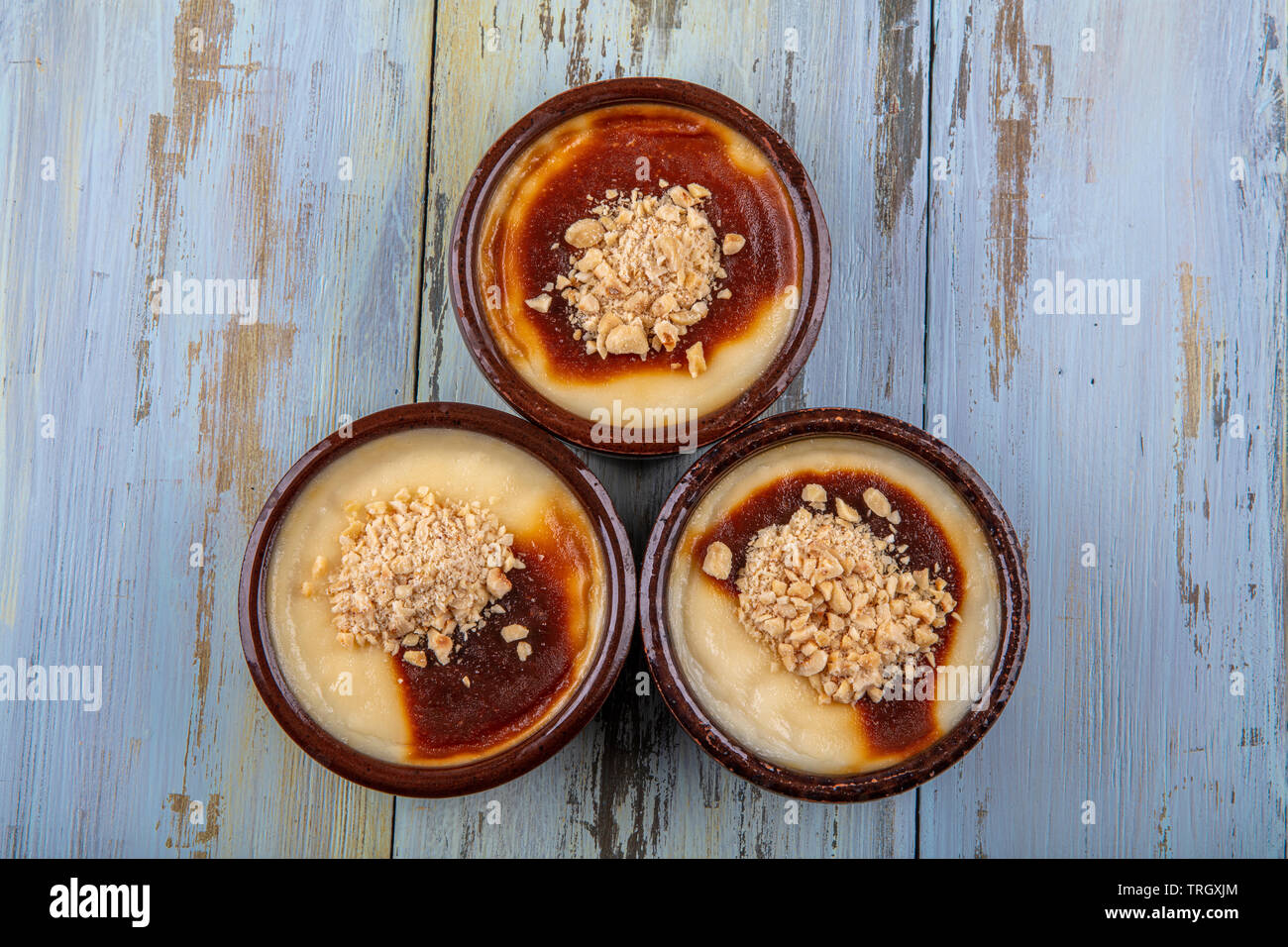 Turkish sweet rice pudding sutlac Stock Photo - Alamy