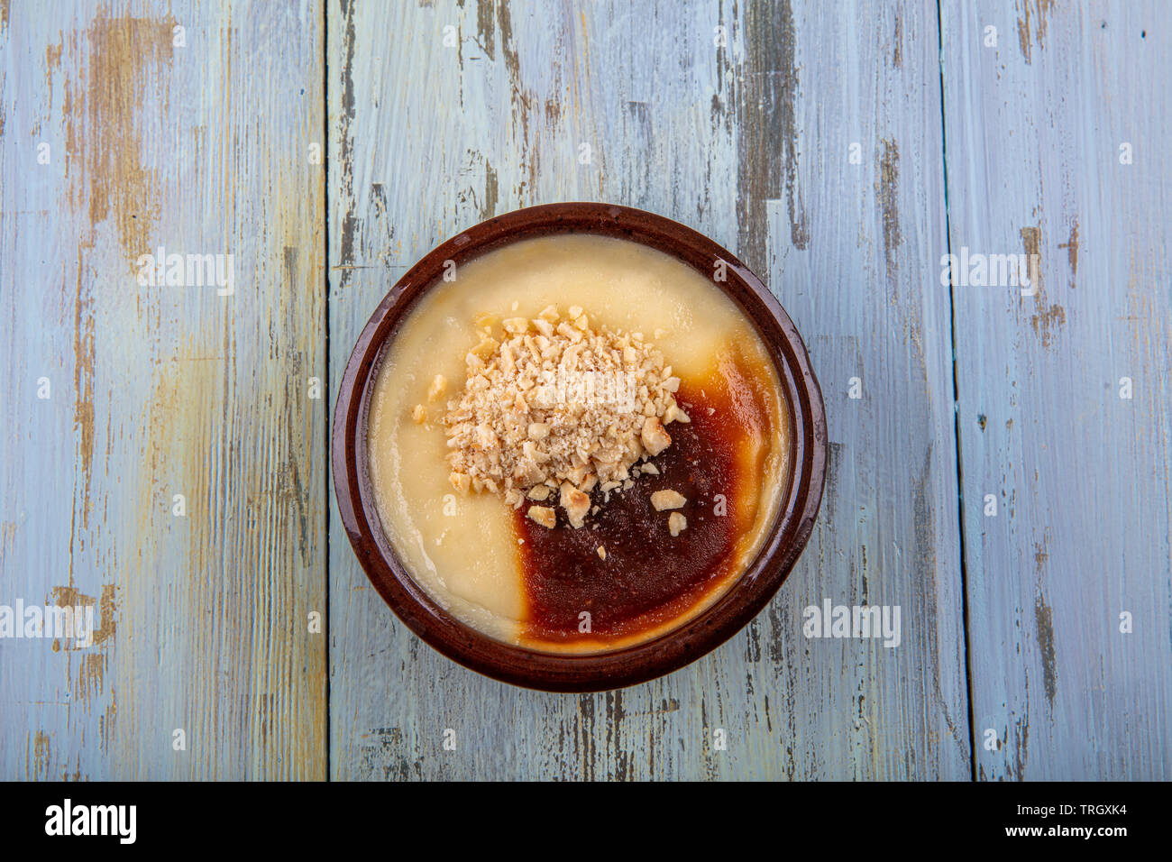 Turkish sweet rice pudding sutlac Stock Photo - Alamy