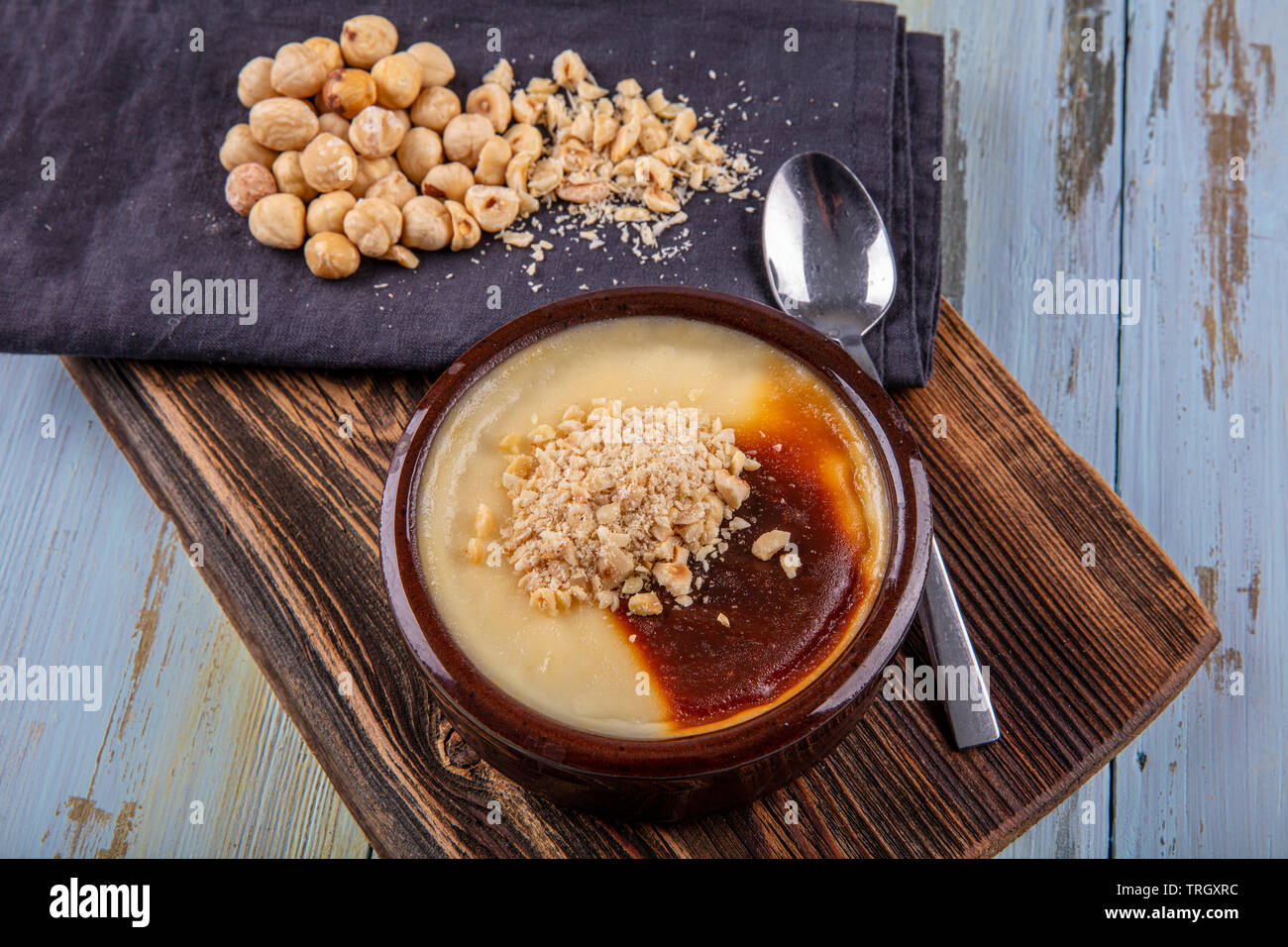 Turkish sweet rice pudding sutlac Stock Photo - Alamy