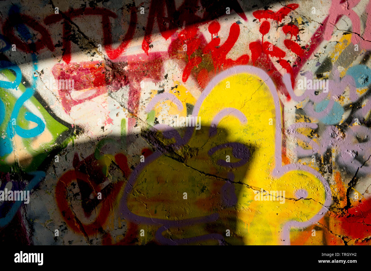 Graffiti covered bunker hi-res stock photography and images - Alamy