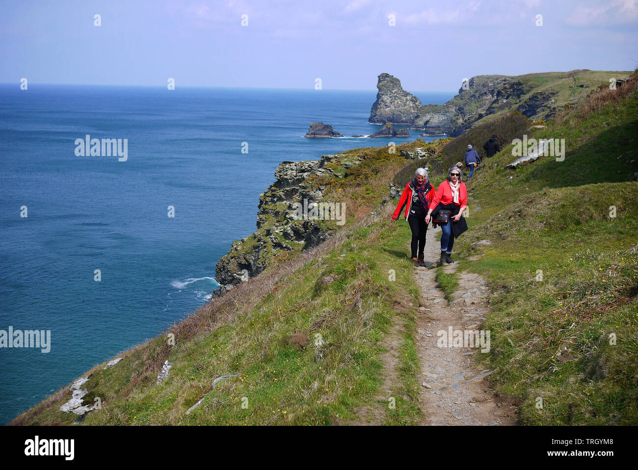 Boscastle coast path walk hi-res stock photography and images - Alamy