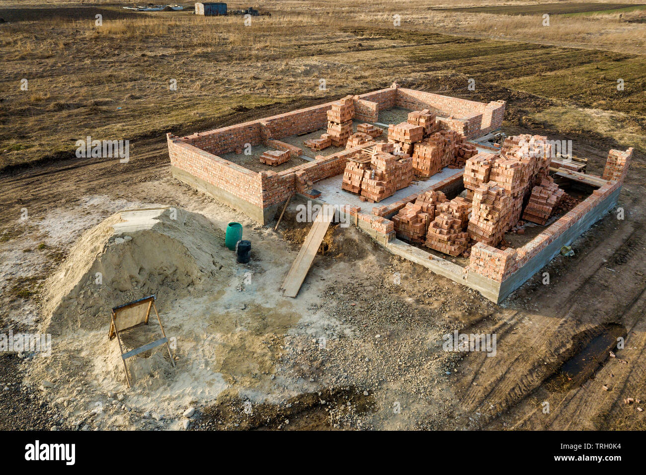 Aerial view of the trenches hi-res stock photography and images - Alamy