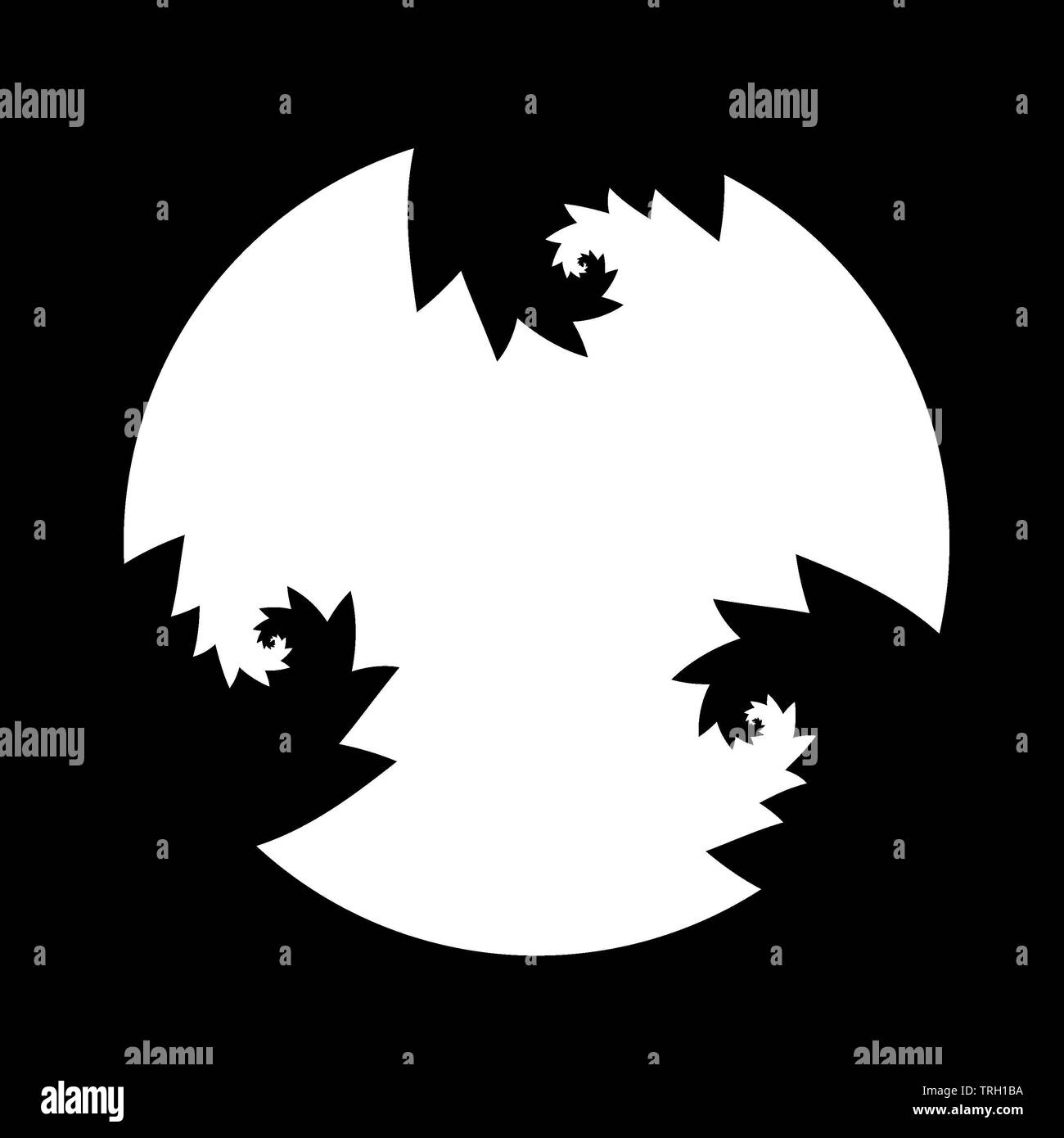 Computer Graphics Image Of The Beautiful And Fascinating Fractal Behaviour Of A Mathematical