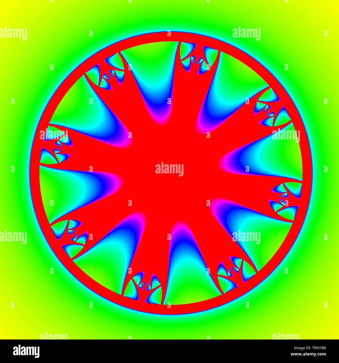 Computer graphics image of the beautiful and fascinating fractal ...