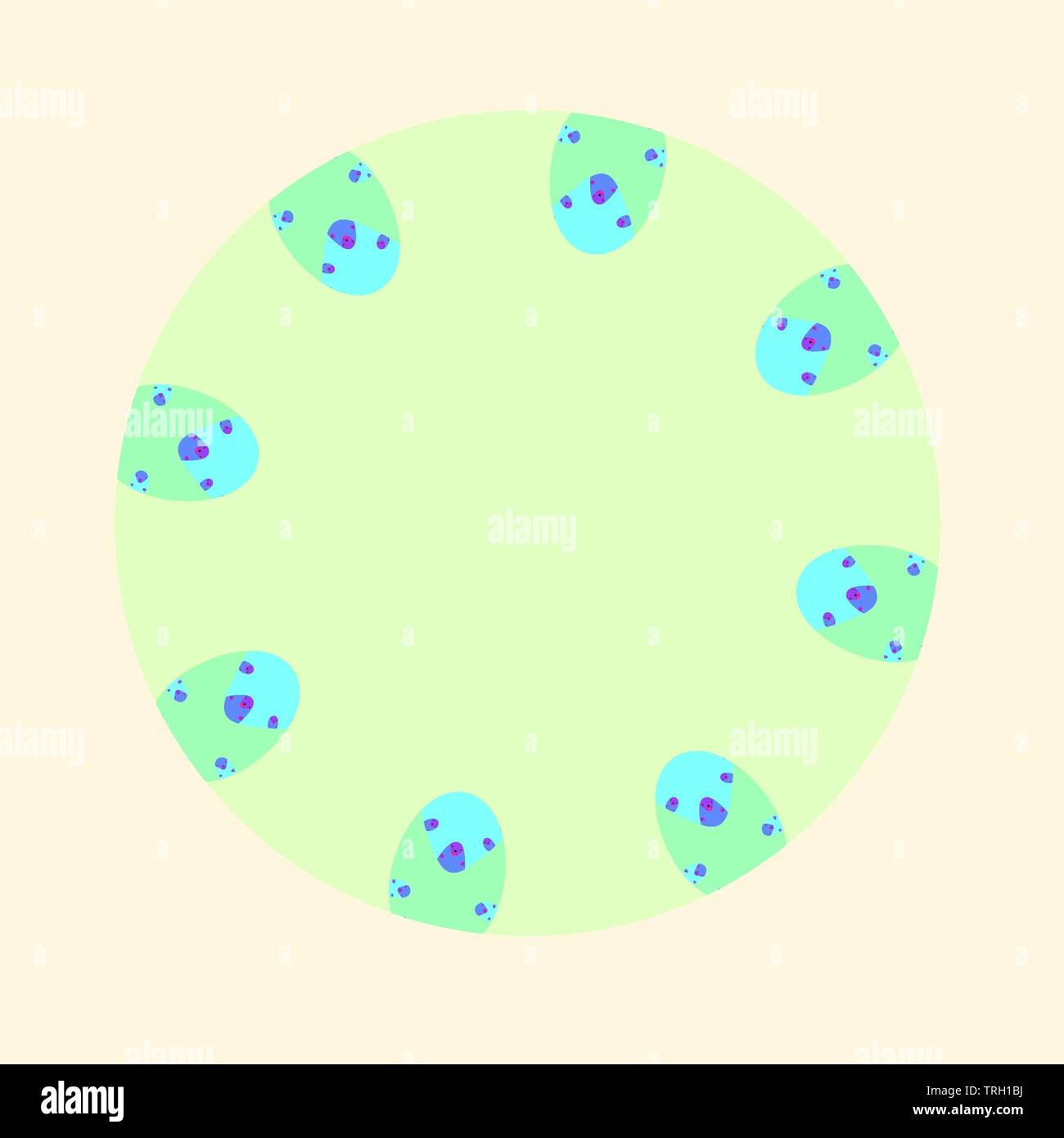 Computer Graphics Image Of The Beautiful And Fascinating Fractal Behaviour Of A Mathematical
