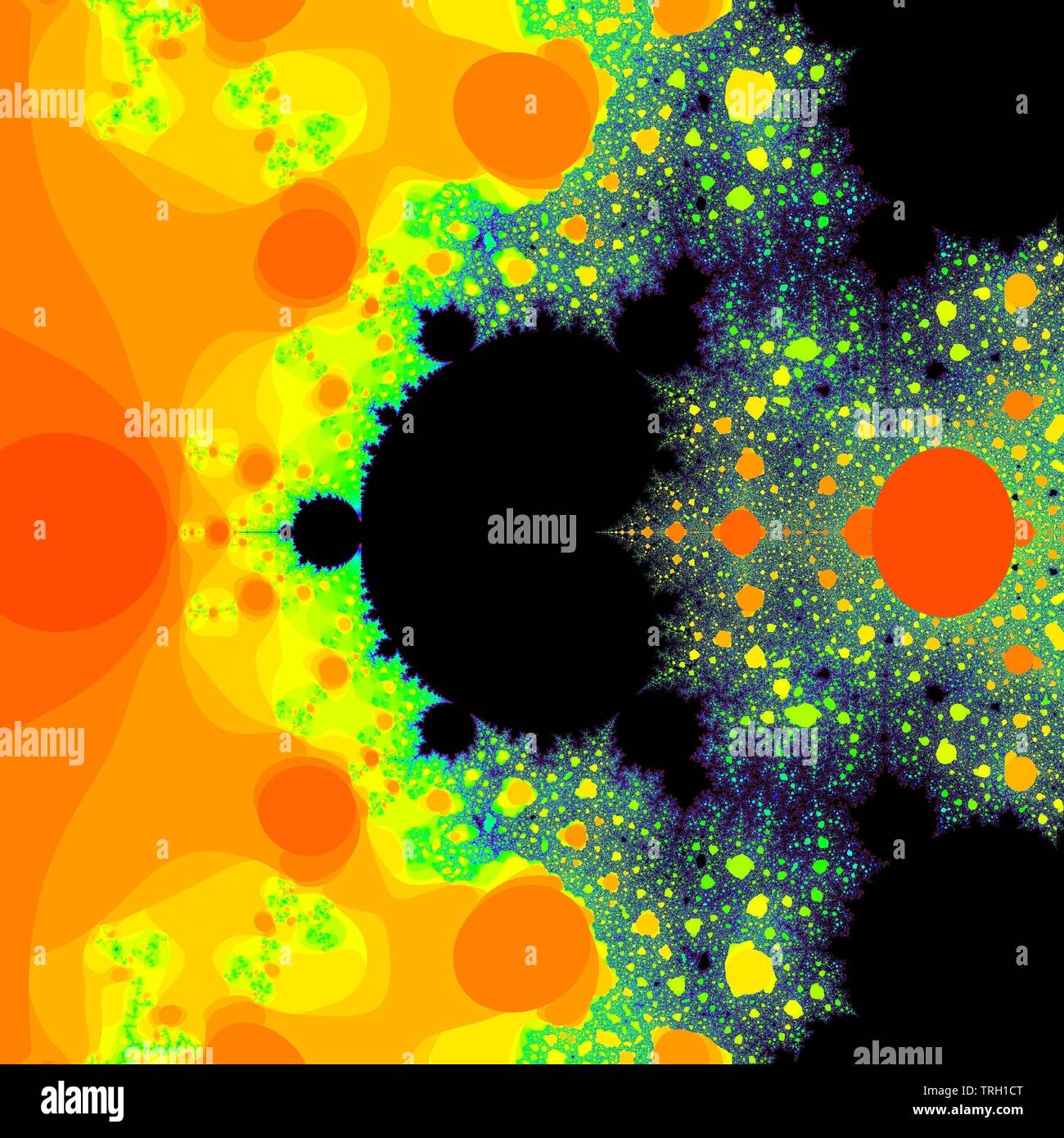 Computer Graphics Image Of The Beautiful And Fascinating Fractal Behaviour Of A Mathematical