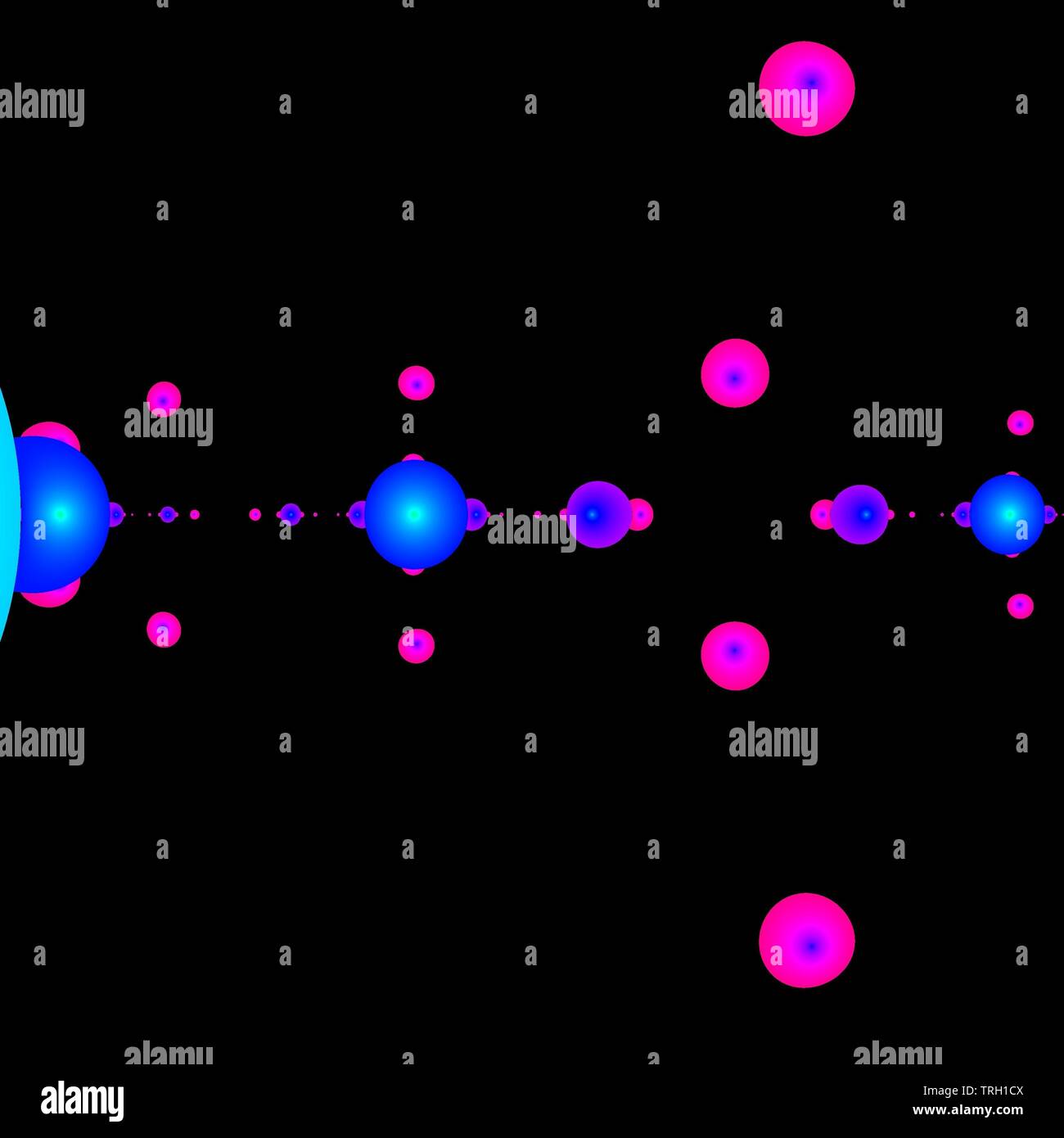 Computer Graphics Image Of The Beautiful And Fascinating Fractal Behaviour Of A Mathematical