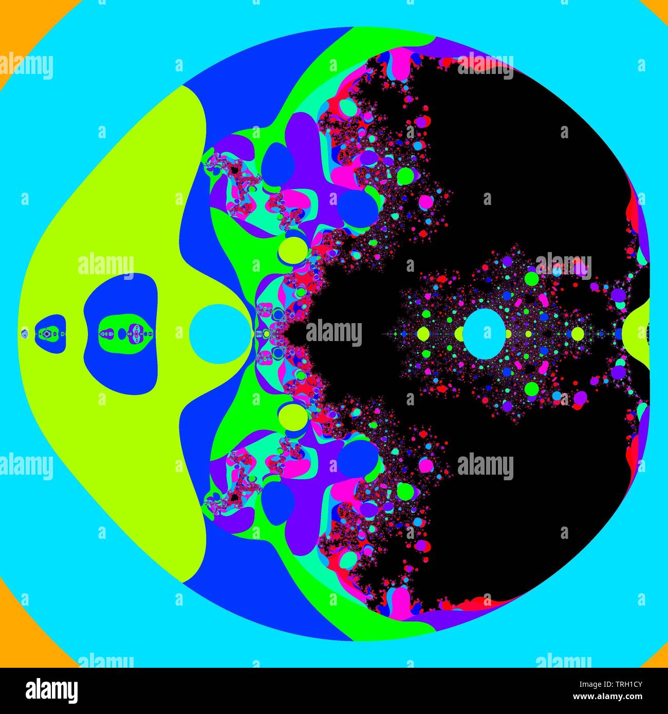 Computer graphics image of the beautiful and fascinating fractal ...