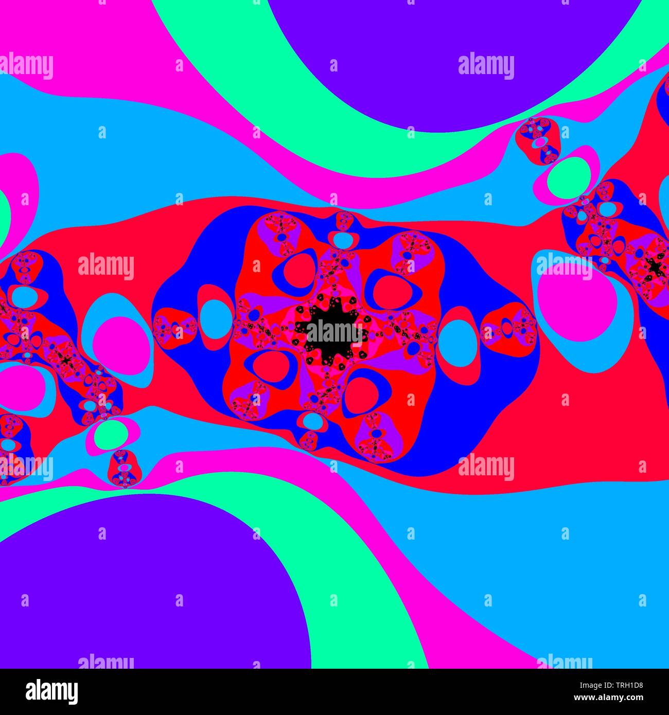 Computer Graphics Image Of The Beautiful And Fascinating Fractal Behaviour Of A Mathematical