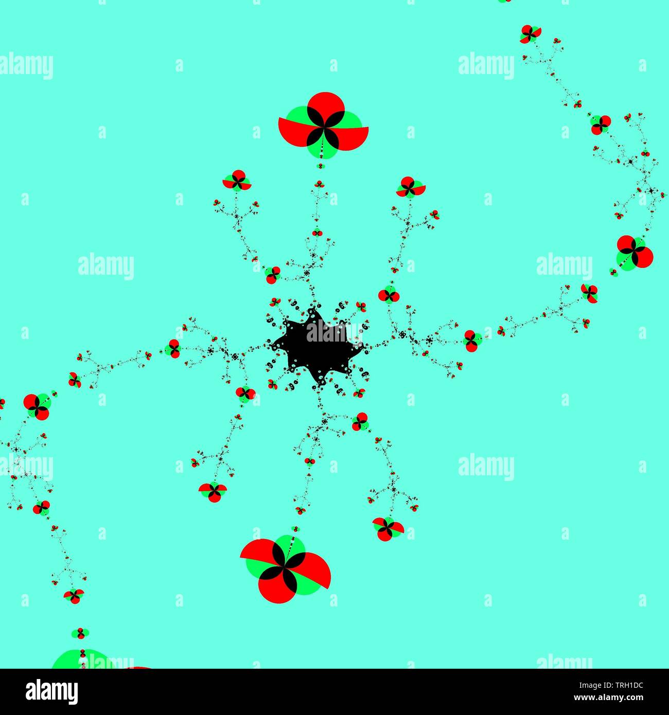 Computer Graphics Image Of The Beautiful And Fascinating Fractal Behaviour Of A Mathematical 