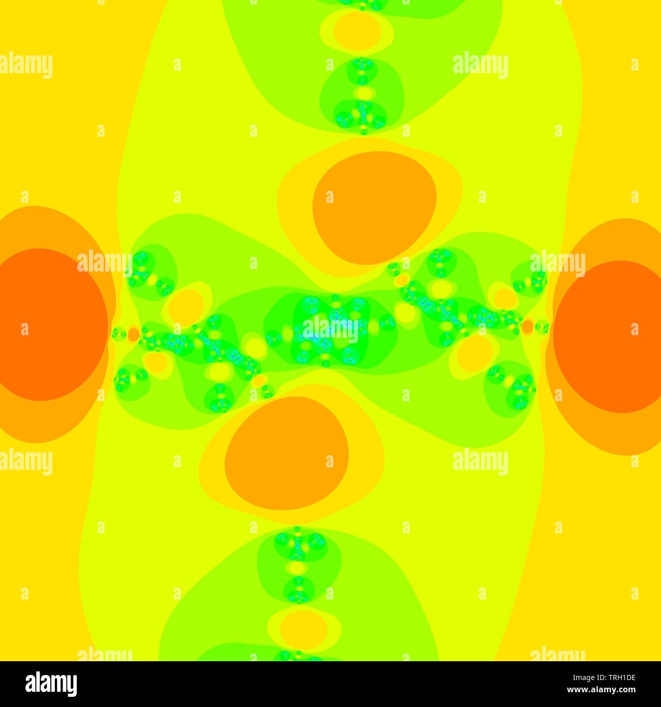 Computer Graphics Image Of The Beautiful And Fascinating Fractal Behaviour Of A Mathematical