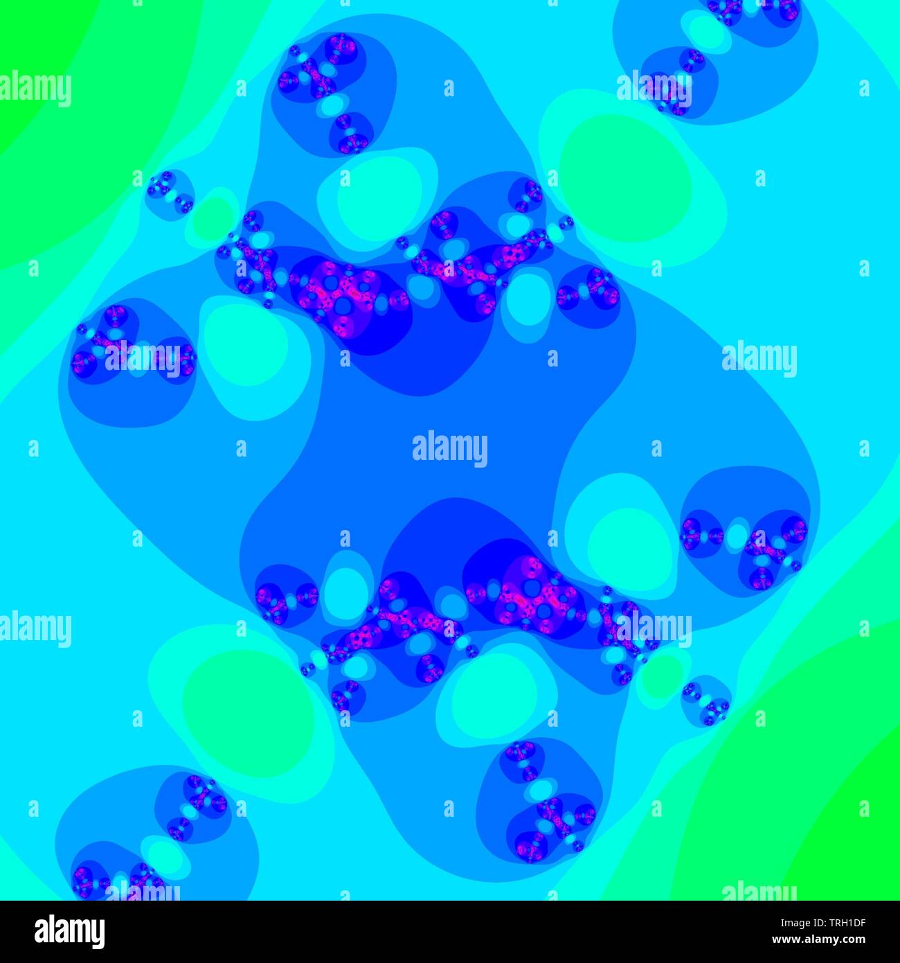 Computer Graphics Image Of The Beautiful And Fascinating Fractal Behaviour Of A Mathematical