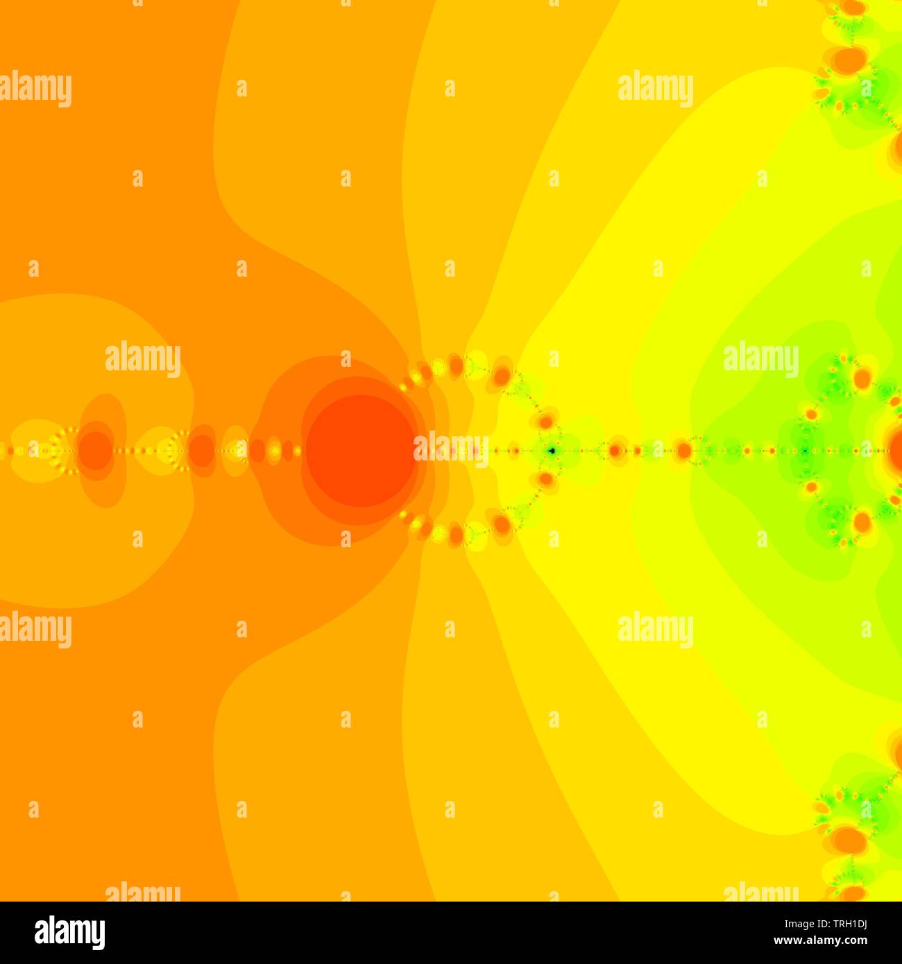 Computer Graphics Image Of The Beautiful And Fascinating Fractal Behaviour Of A Mathematical