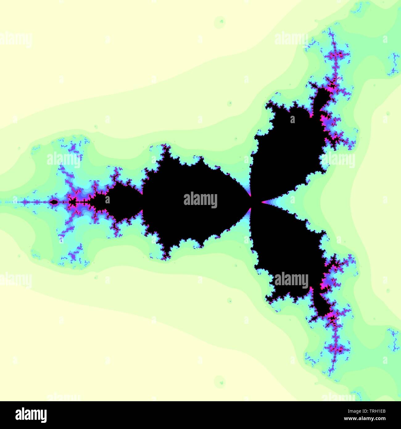 Computer graphics image of the beautiful and fascinating fractal ...