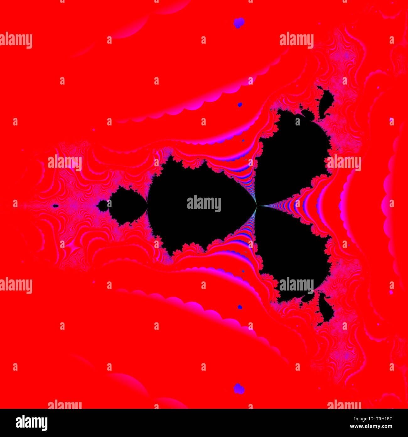 Computer Graphics Image Of The Beautiful And Fascinating Fractal Behaviour Of A Mathematical