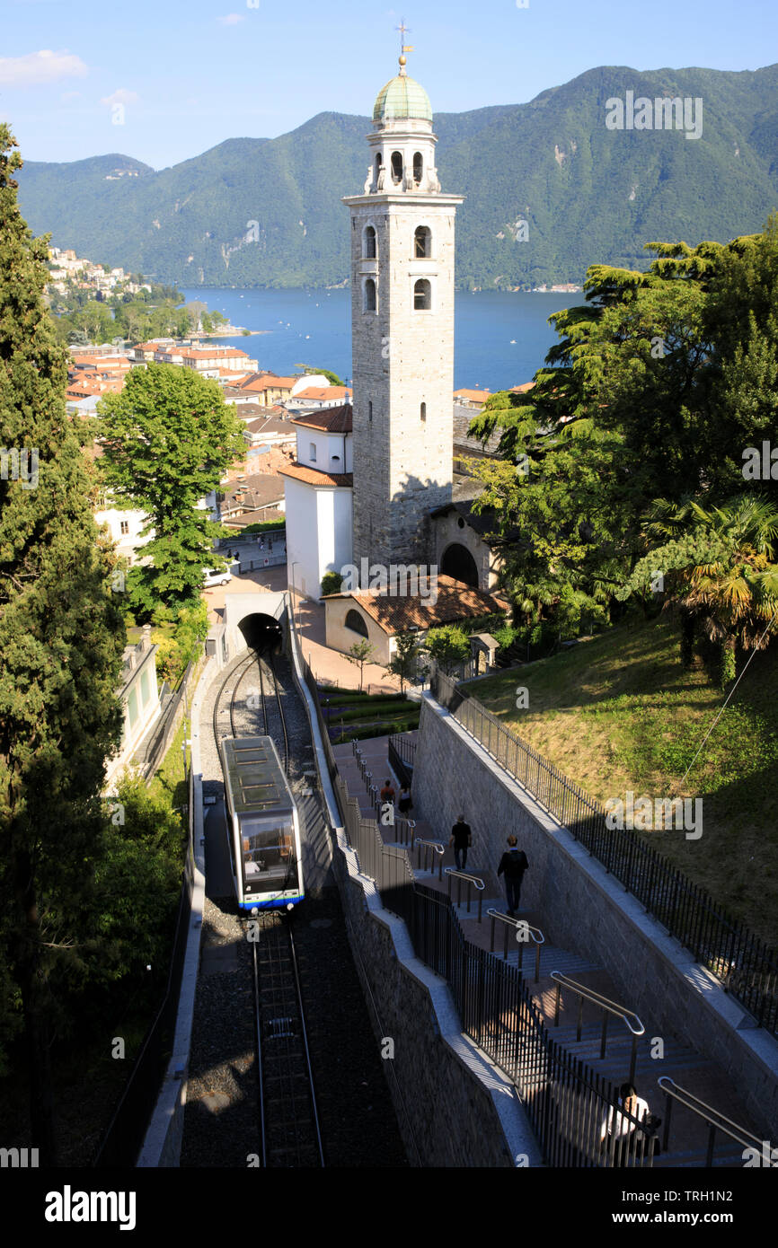 Lugano funicular hi-res stock photography and images - Alamy