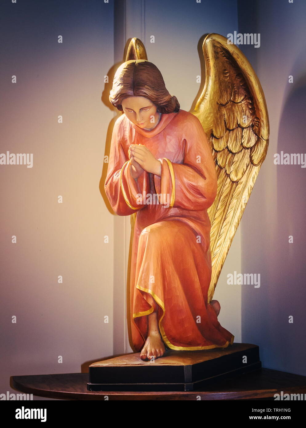 Detroit, USA - October 2nd, 2016: A beautiful figurine of the Archangel ...