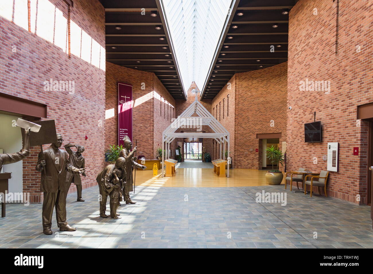 Detroit, USA - October 2nd, 2016: A hallway that forms part of the ...