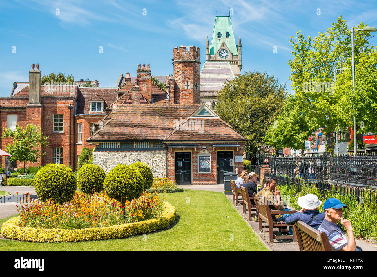 Abbey gardens in winchester hi-res stock photography and images - Alamy
